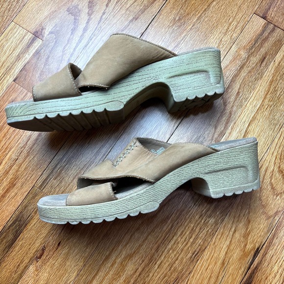 Cherokee | Shoes | Y2k 200s Cherokee Leather Chunky Tan Platform ...